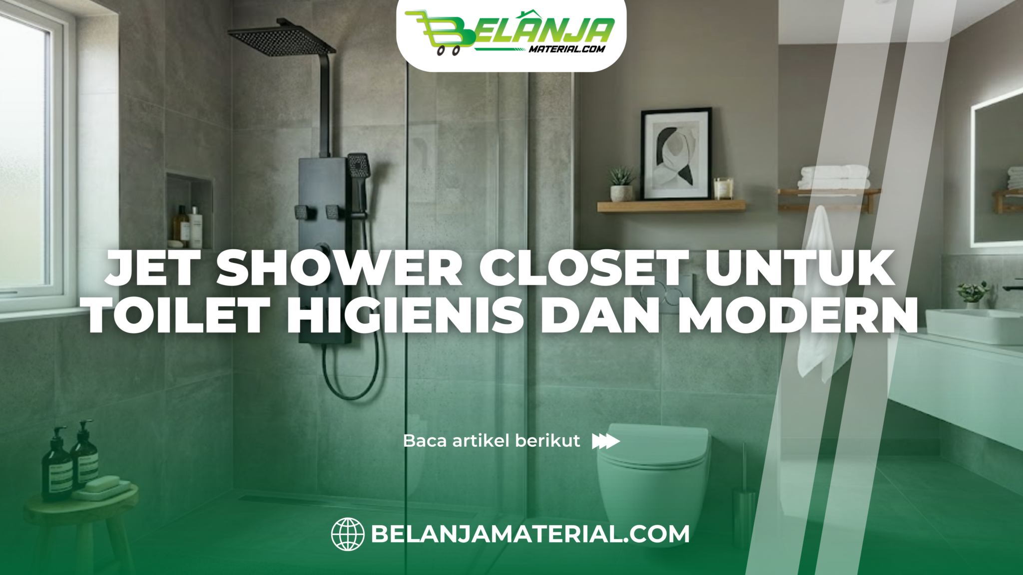 Jet Shower Closet untuk Toilet Higienis dan Modern - belanjamaterial